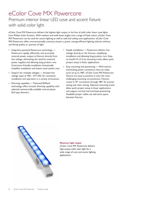 Philiips eColor Cove MX Powercore Product Guide | PDF