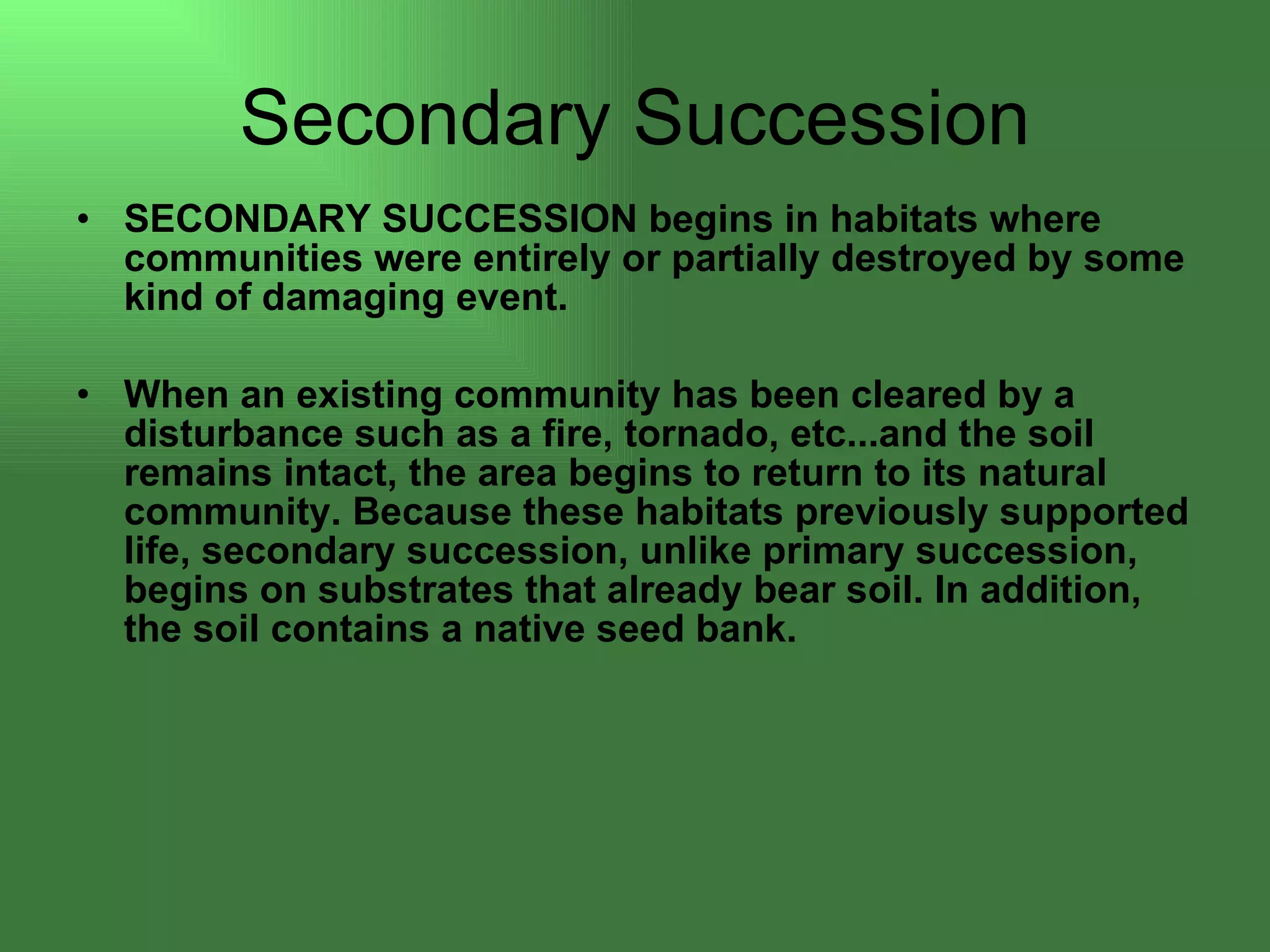 Ecological succession | PPT