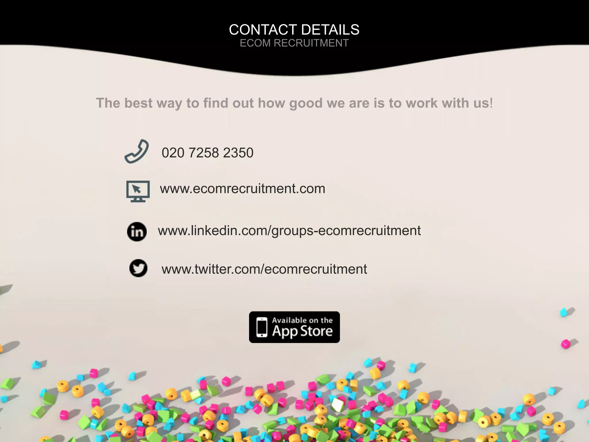 ECOM Recruitment Credentials Deck | PPT