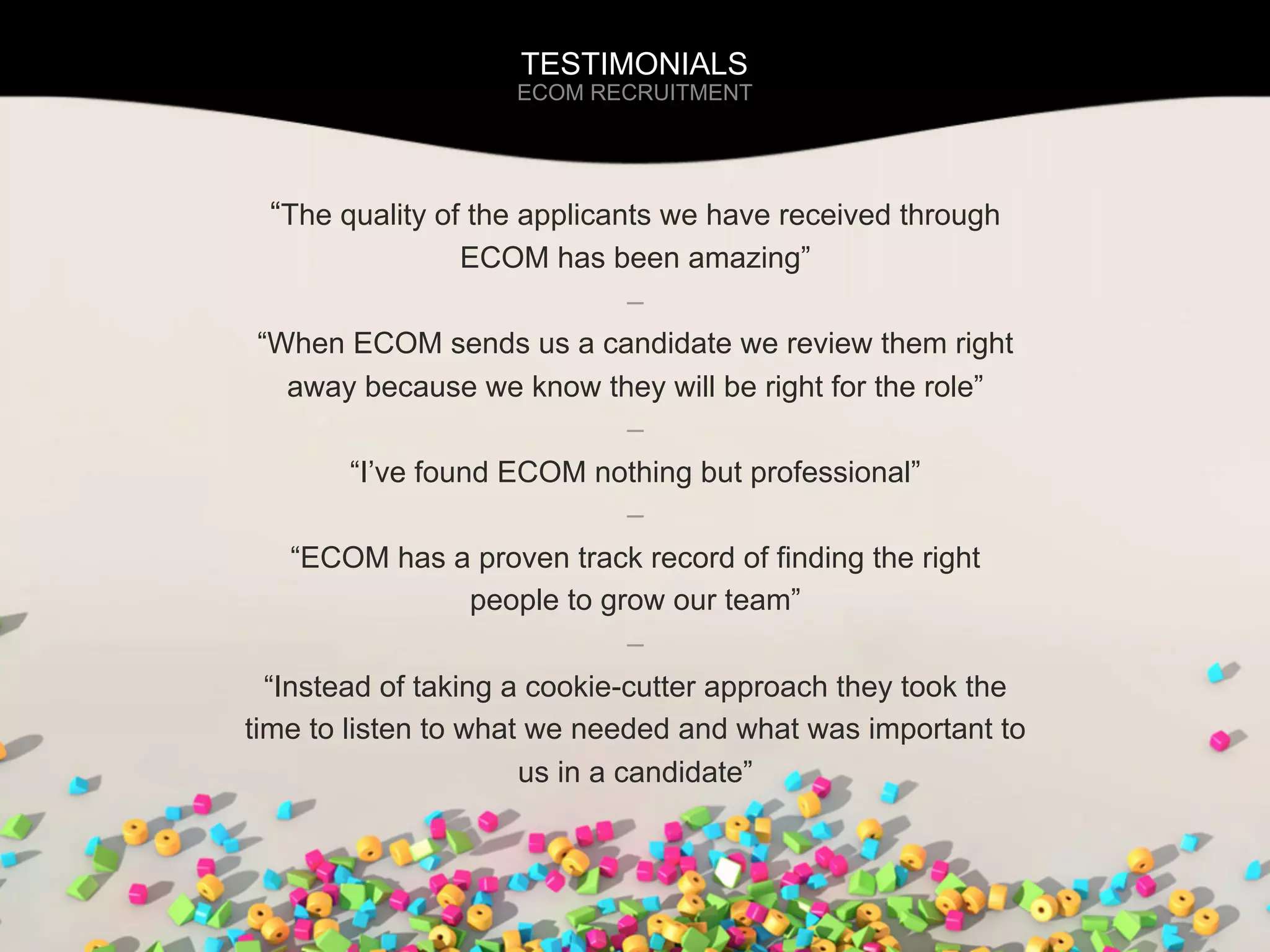 ECOM Recruitment Credentials Deck | PPT