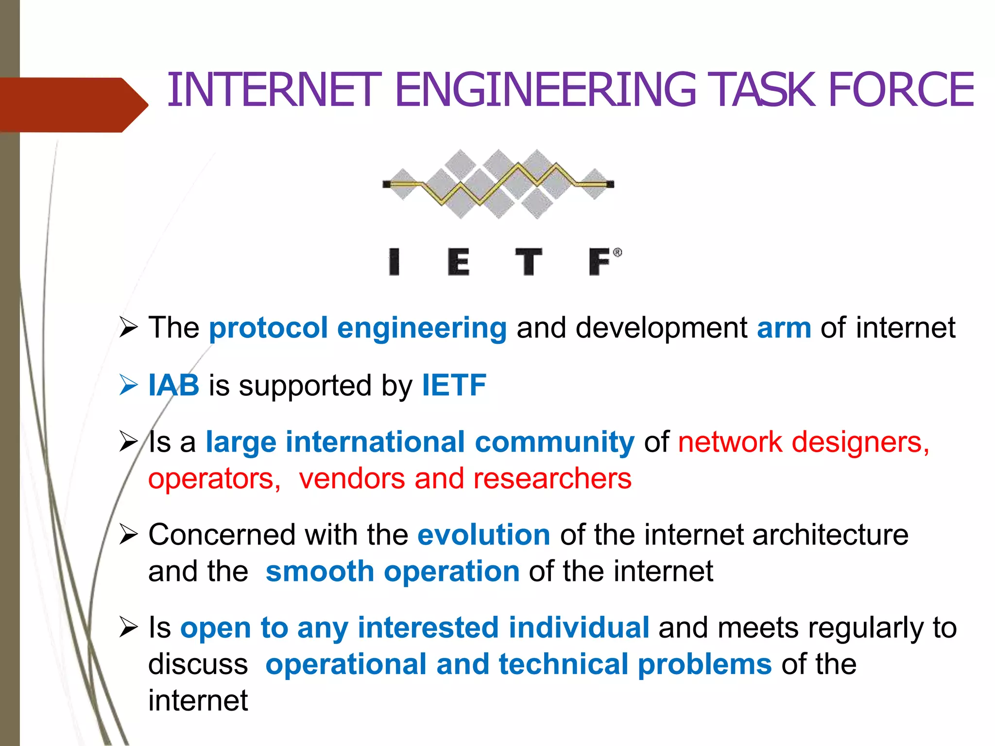 Internet as the network infrastructure | PPTX