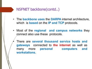 Internet as the network infrastructure | PPTX