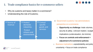 Customs and taxes, dealing with trade compliance in cross-border e ...