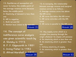Economics MCQ by Dr Mamata Rathi | PPT