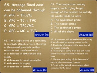 Economics MCQ by Dr Mamata Rathi 2 | PPT