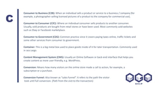eCommerce Dictionary | PPT
