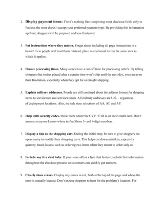 Online Store Modules | DOCX