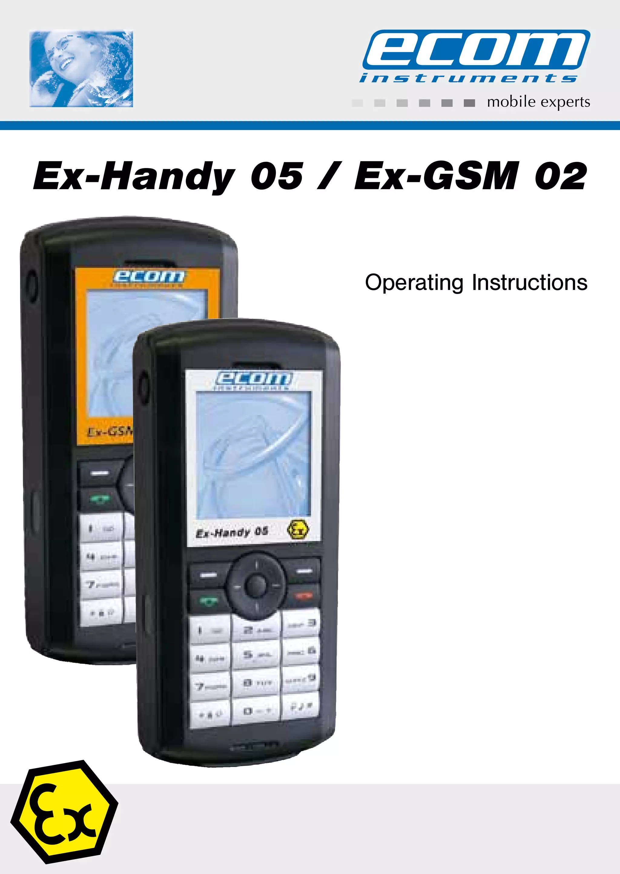 Ecom Ex-Handy 05 ATEX Certified Hazardous Area Mobile Phone - Manual | PDF
