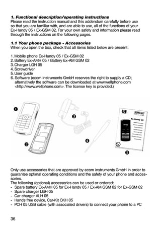 Ecom Ex-Handy 05 ATEX Certified Hazardous Area Mobile Phone - Manual | PDF