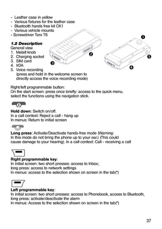 Ecom Ex-Handy 05 ATEX Certified Hazardous Area Mobile Phone - Manual | PDF