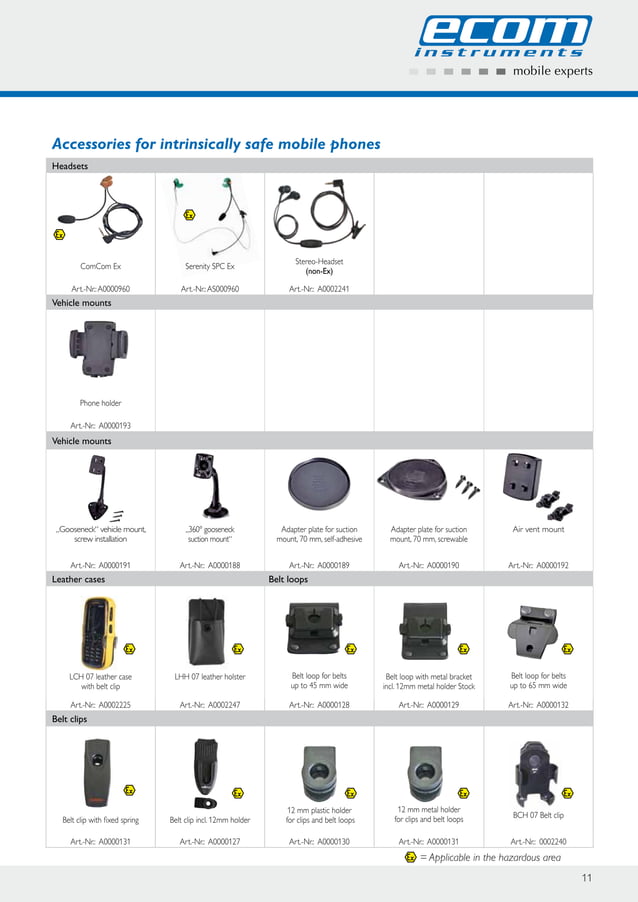 Ecom EX-Handy 08 ATEX Hazardous Area Mobile Phone Datasheet | PDF