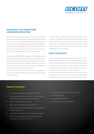 Ecom Ex-Handy 08 LWP - ATEX Hazardous Area Mobile Phone - Data Sheet | PDF