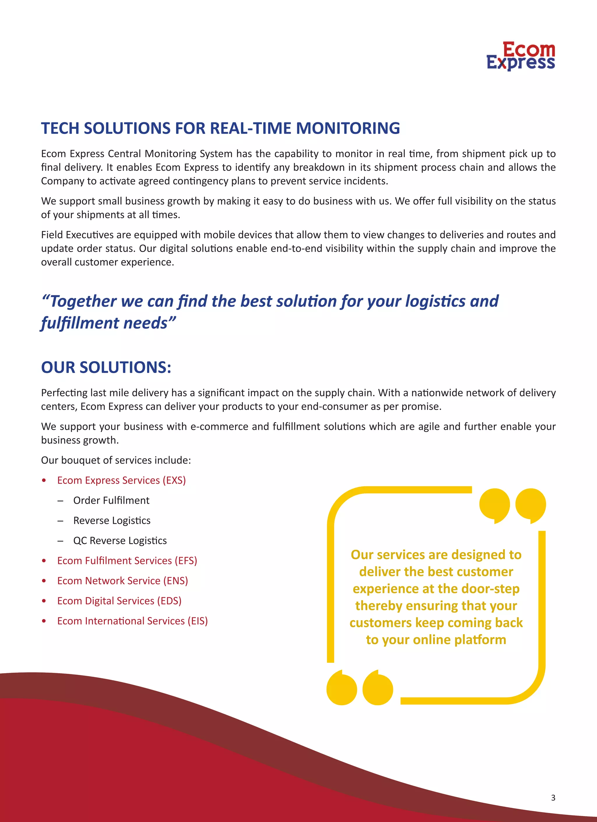 Ecom_Express_Brochure | PDF