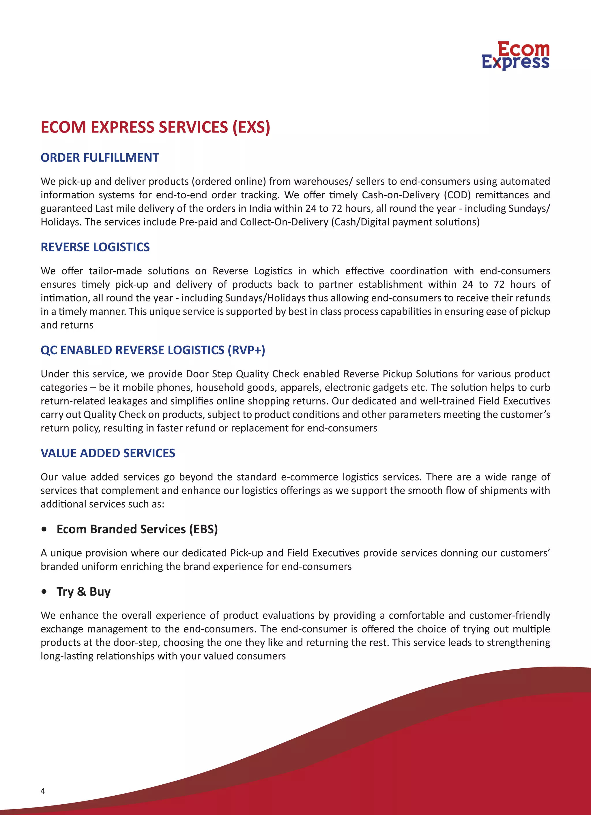 Ecom_Express_Brochure | PDF