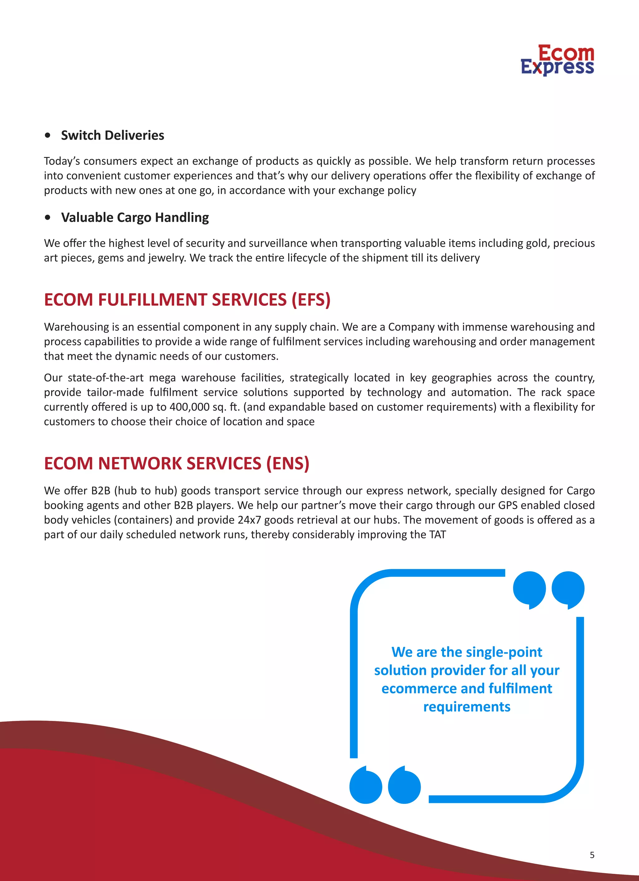 Ecom_Express_Brochure | PDF