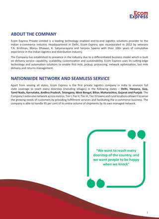 Ecom_Express_Brochure | PDF