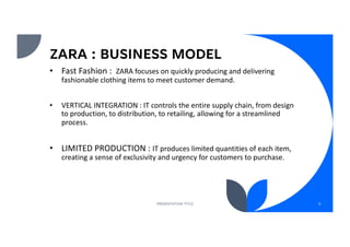 Growth of Zara and Comparison with fabindia | PDF | Marketing and ...