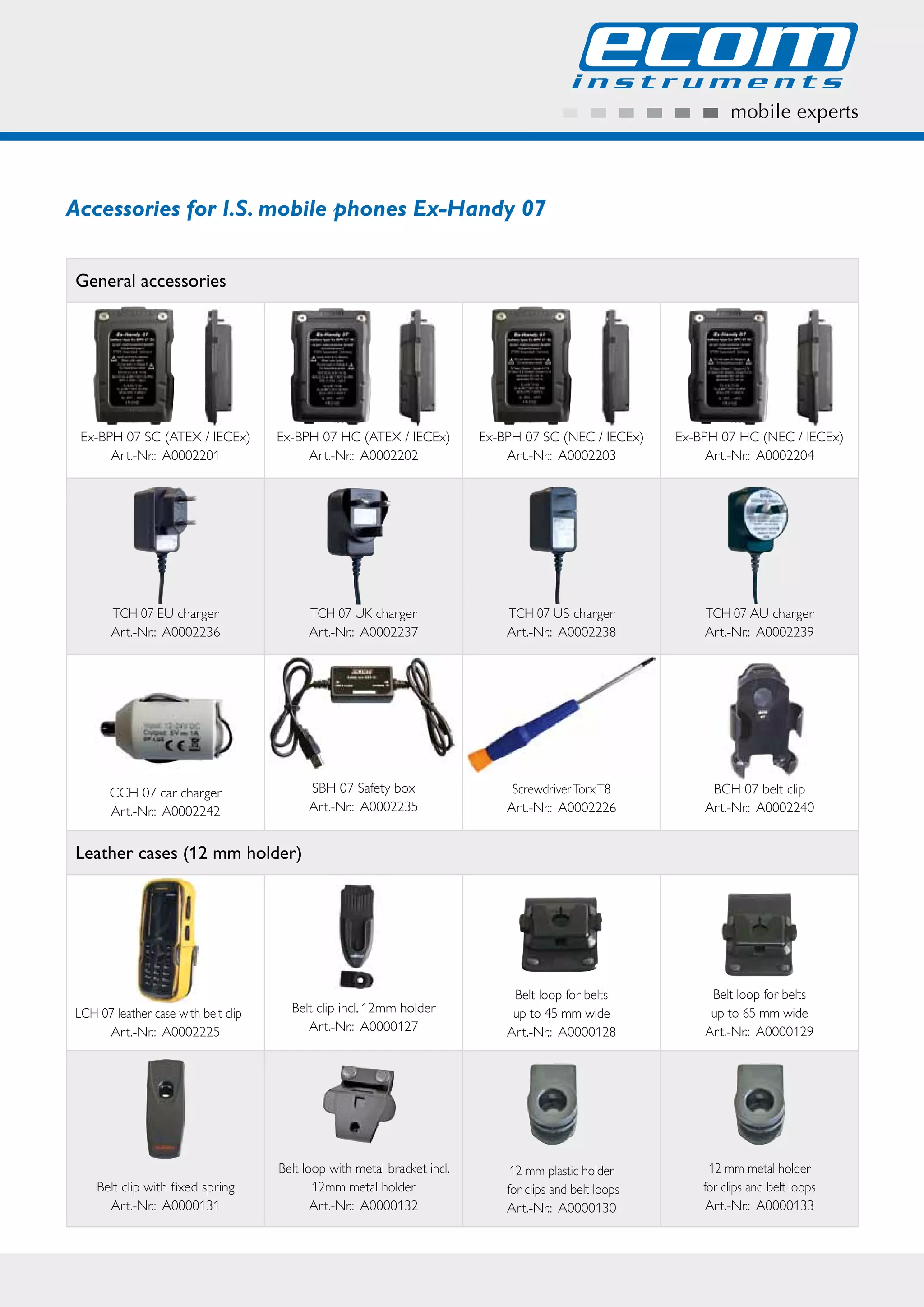 Ecom Handy 07 - ATEX Mobile Phone Hazardous Area | PDF