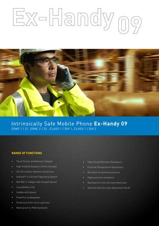 Ecom Ex-Handy 09 - ATEX Hazardous Area Mobile Phone | PDF