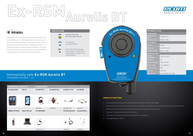 Ecom Hazardous Area ATEX Communications Product Catalogue | PDF