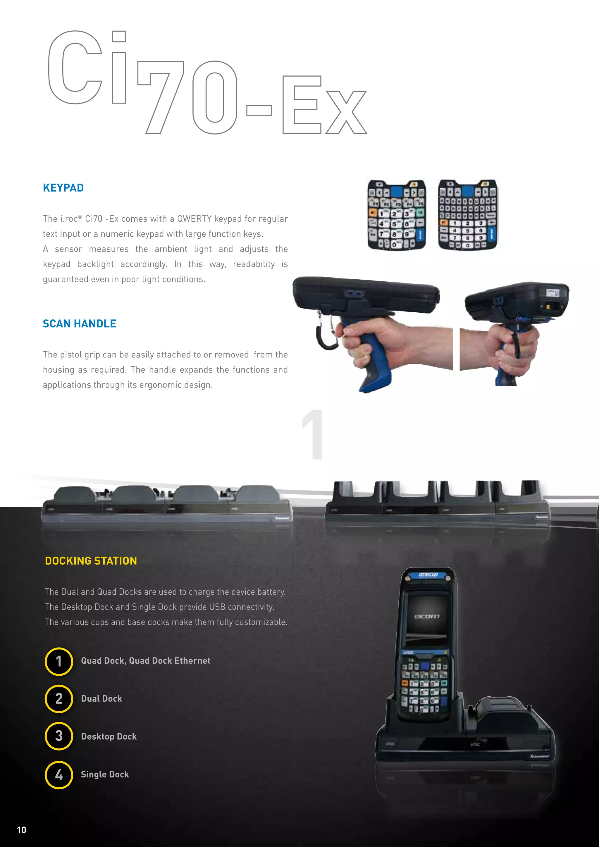 Ecom i.roc® Ci70 Hazardous Area ATEX Certified PDA | PDF