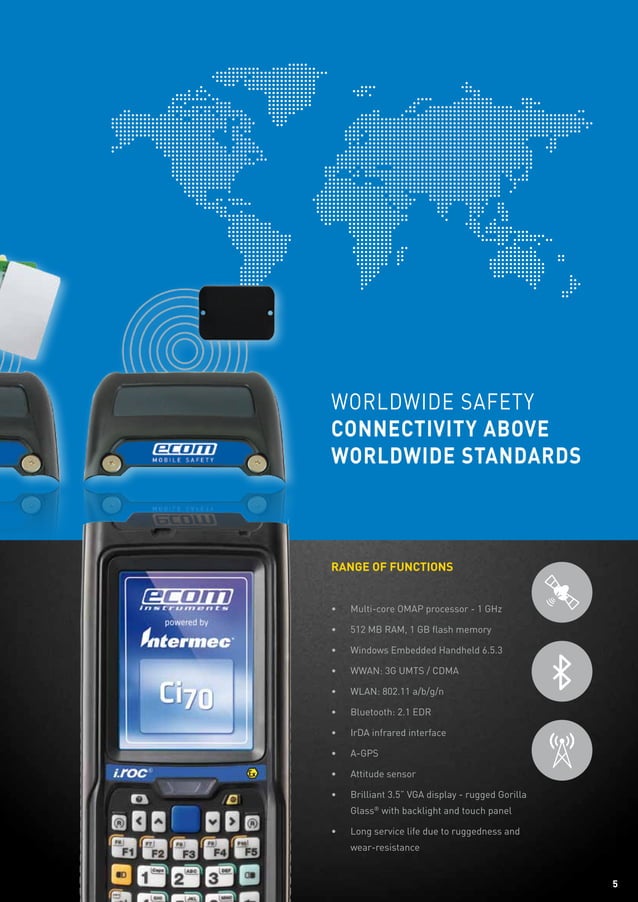 Ecom i.roc® Ci70 Hazardous Area ATEX Certified PDA | PDF
