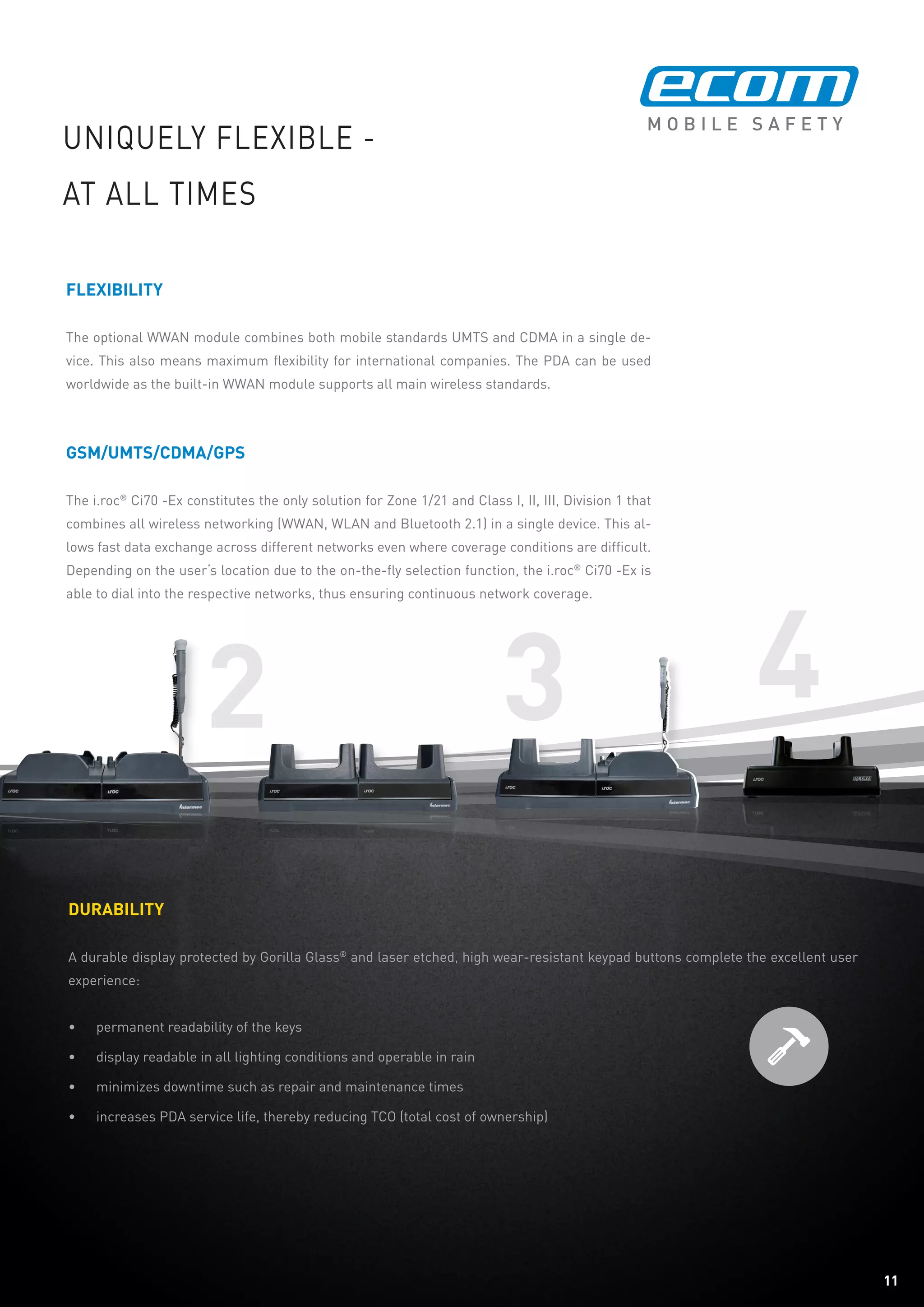 Ecom i.roc Ci70 Ex Intrinsically Safe Handheld Mobile Computers | PDF
