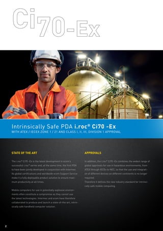 Ecom i.roc Ci70 Ex Intrinsically Safe Handheld Mobile Computers | PDF