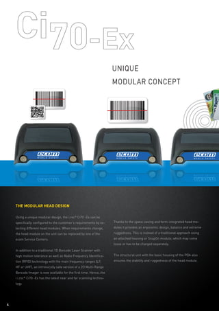Ecom i.roc Ci70 Ex Intrinsically Safe Handheld Mobile Computers | PDF