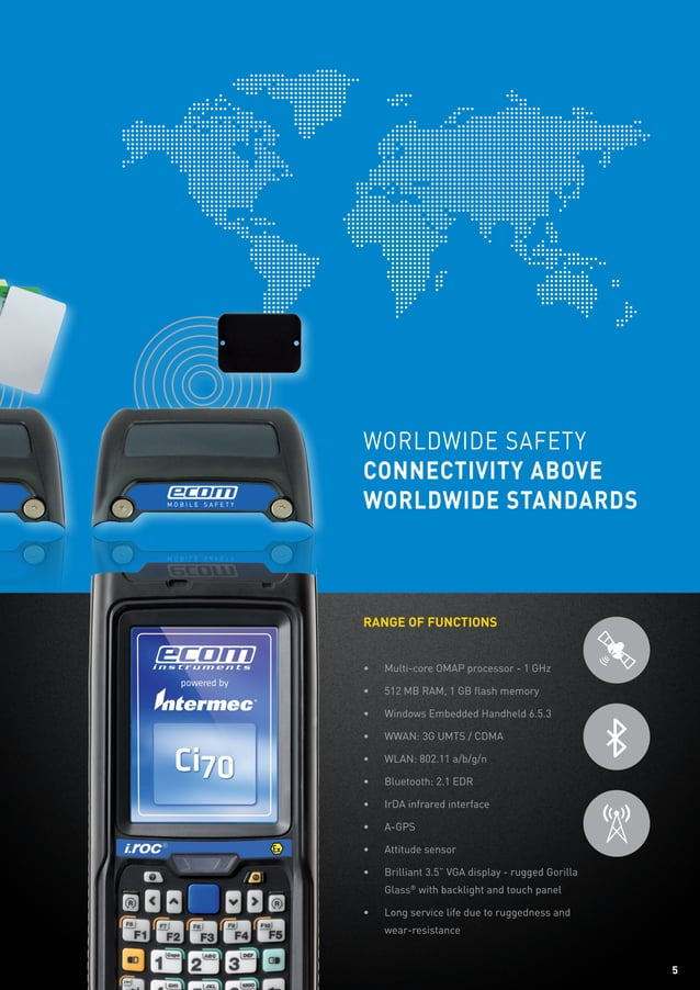 Ecom i.roc Ci70 Ex Intrinsically Safe Handheld Mobile Computers | PDF