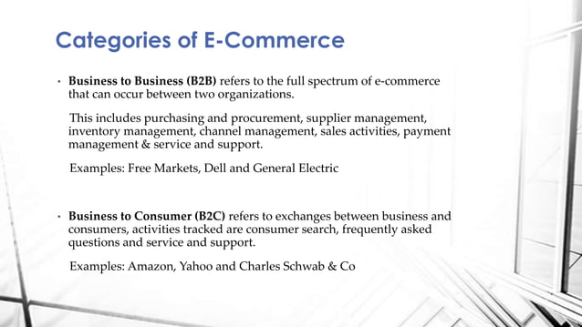 E-Commerce Basics | PPTX