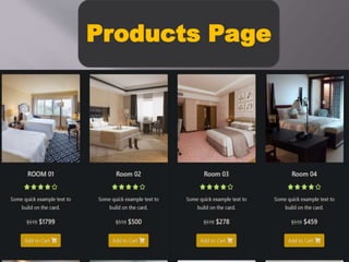 Ecommerce Project (Hotel reservation System) (project Proposal) | PPT
