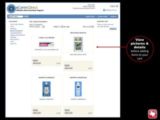 Commissary Shopping Cart Demo Slides | PDF | Credit Cards | Personal Debt