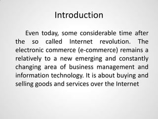 E commerce | PPTX | Marketing and Advertising | Business
