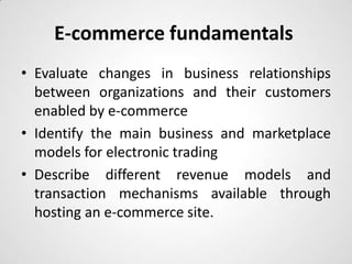 E commerce | PPTX | Marketing and Advertising | Business