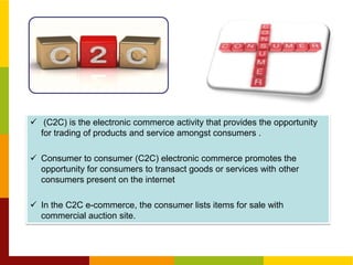 Ecommerce types and payment models | PPTX