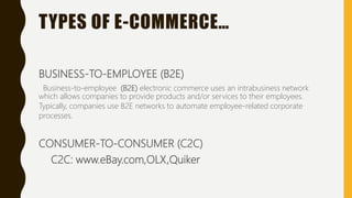 E commerce | PPT
