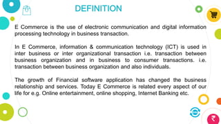 E-commerce / Electronic Commerce | PPTX