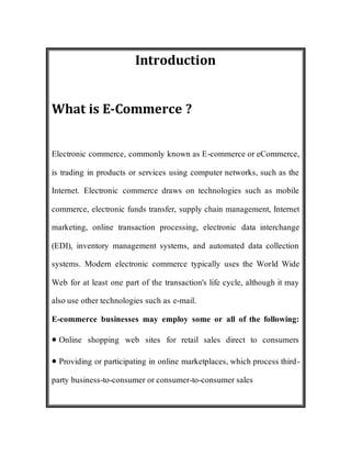 E commerce | DOCX