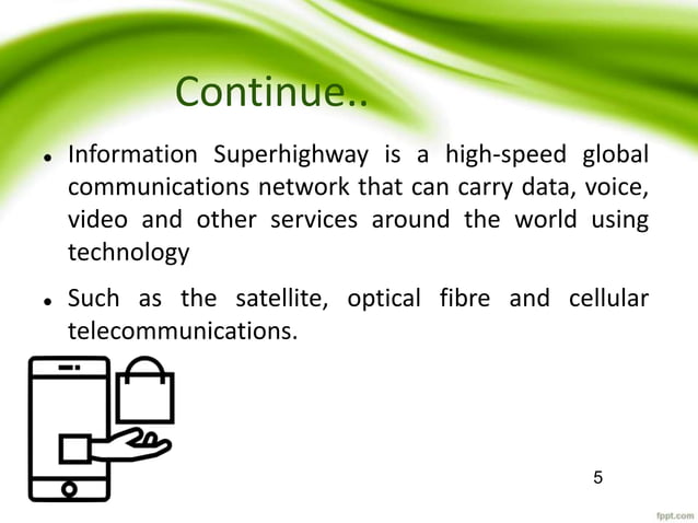 I WAY (SUPER HIGHWAY INFORMATION) | PPTX | Computer Networking | Computing