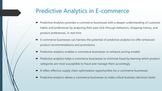 Analytics in E-commerce | PPTX