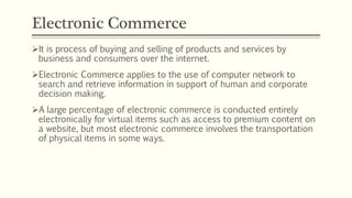 Introduction to Electronic Commerce | PPTX