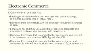 Introduction to Electronic Commerce | PPTX