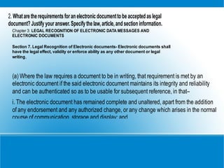 E commerce law | PPT