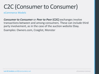 Ecommerce models | PDF | Business | Business and Finance