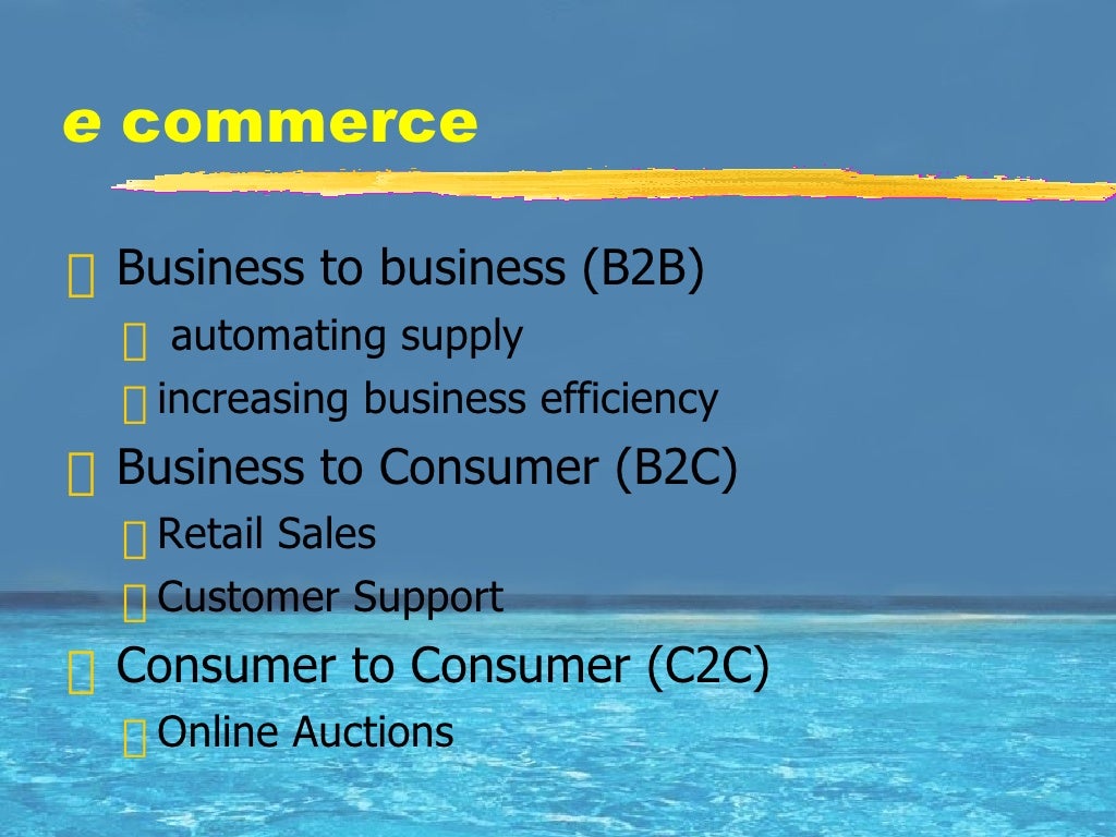Ecommerce Overview