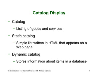 E-Commerce: The Second Wave Fifth Annual Edition | PPT
