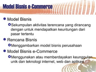 Ecommerce03 business model | PPT
