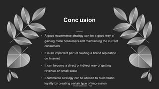 Ecommerce Business Strategies | PPTX
