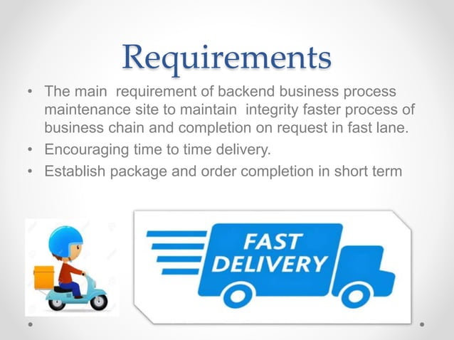 Ecommerce backend process | PPT
